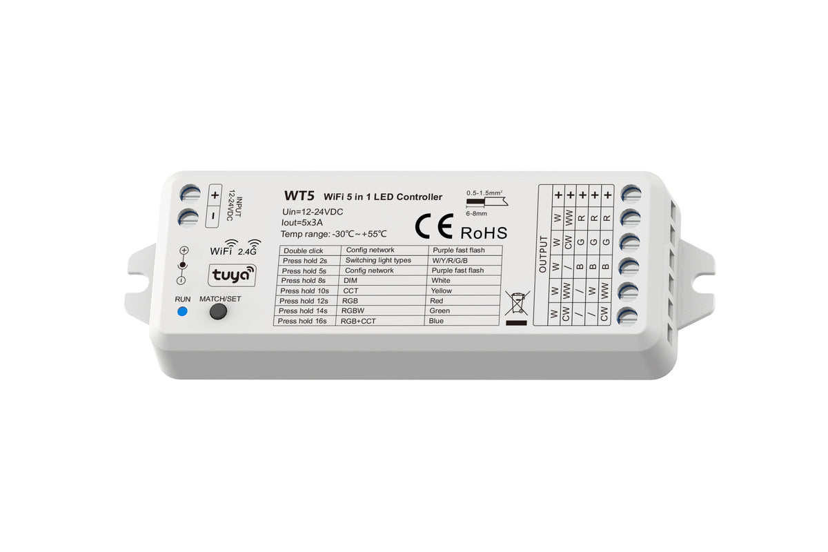 Buy Integral ILRC037 Skydance WT5 WiFi & RF LED Controller RGB+CCT ...
