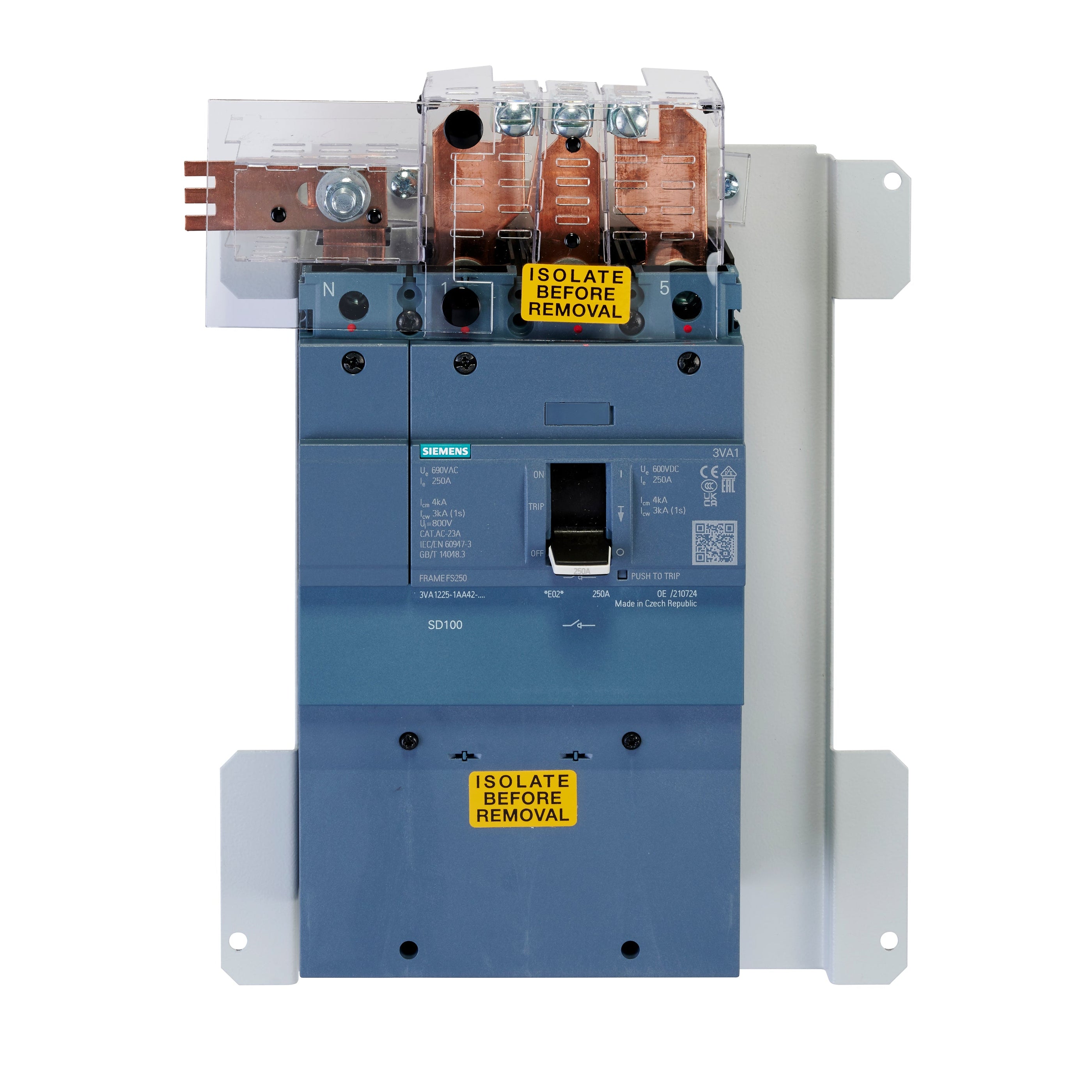 Buy Crabtree 250L4PSD Loadstar 250A 4 Pole Switch Disconnector for ...