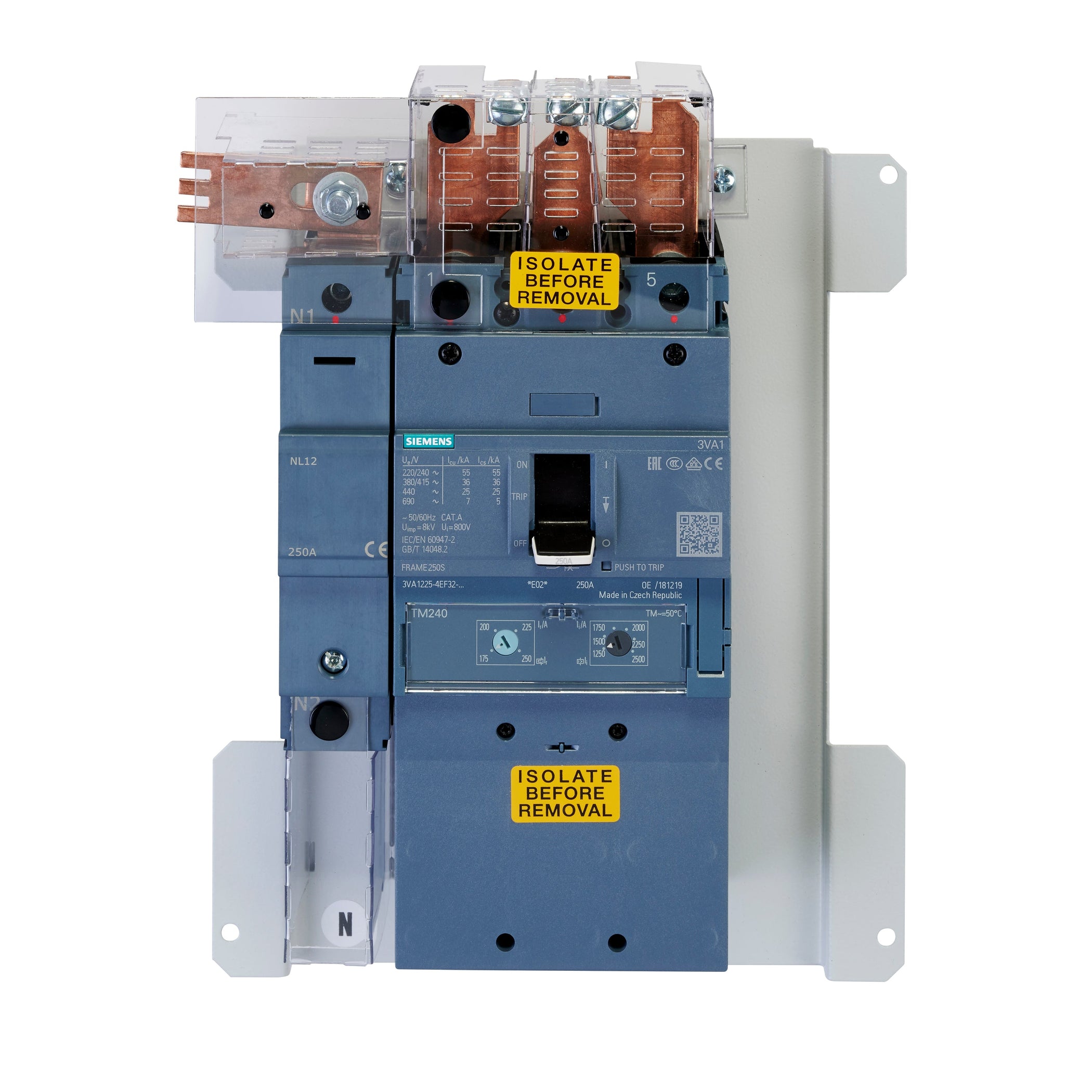 Buy Crabtree 250LTPMB Loadstar 250A Triple Pole MCCB Incomer for ...