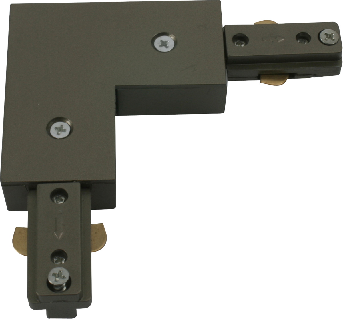 Knightsbridge TRKRA1S 230V Track L Right Angle Connector - Satin Nicke ...