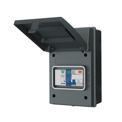 LIVE Electrical AGU5-SNR/G 5 Way IP65 Grey Metal Garage/EV Charging Un ...