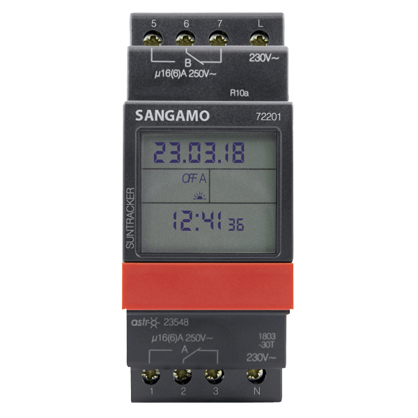 Sangamo 72201 Din Rail Astro 2 Module 2 Channel 7 Day Time Switch ...