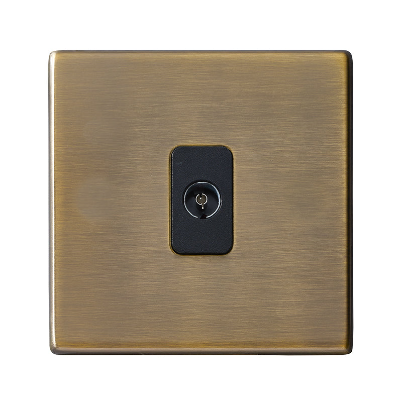 Hamilton Hartland G2 Screwless 1G Non-Isolated 1in/1out Coaxial TV ...