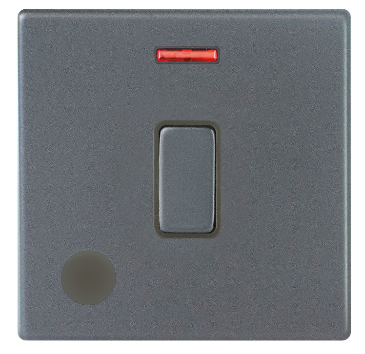 Hamilton Hartland G2 Screwless 1G 20AX Double Pole Switch with Neon ...