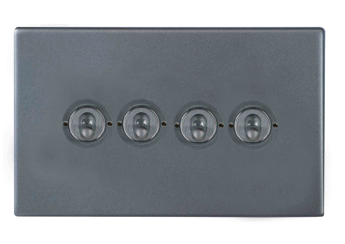 Hamilton Hartland G2 Screwless 4G 20AX 2 Way Toggle Switch - Anthra ...