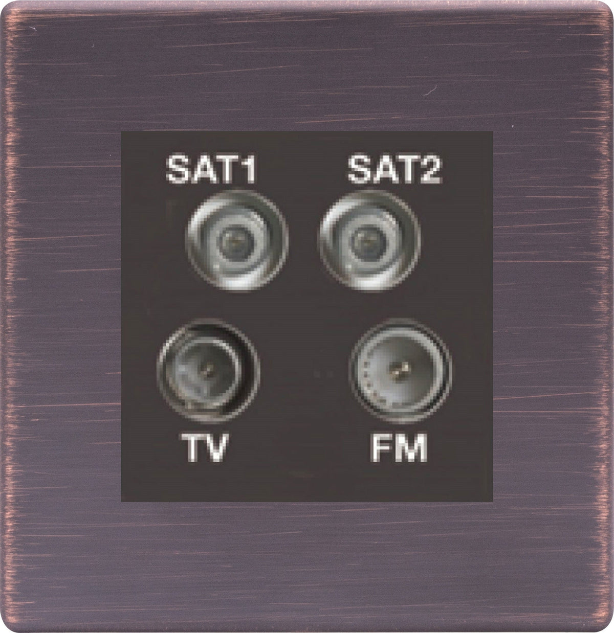 Hamilton Hartland G2 Screwless Non-Isolated 1x Coaxial TV, 1x DAB & 2x ...