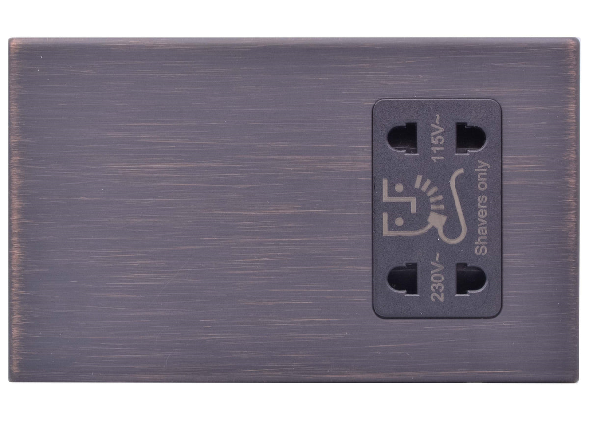 Hamilton Hartland G2 Screwless 115/230V Dual Voltage Shaver Socket ...