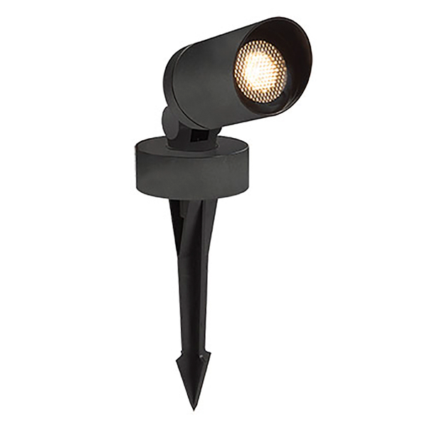EuroPole 38180 Tube GU10 IP65 Spike Spotlight Black — B2Belectrical.com