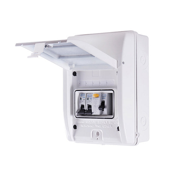 BG CFGAR1 Garage Kit - IP65 Metal Enclosure, 40A, 30mA RCD, 6+32A MCB ...
