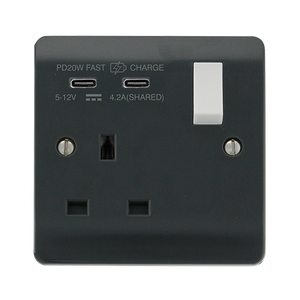 Buy Click Mode CMA795AG Part M 13A 1 Gang Switched Safety Shutter ...