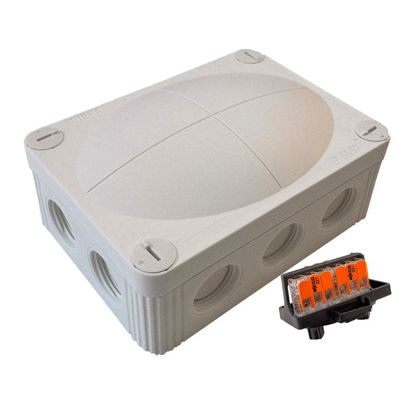 Wiska 10113412 COMBI 310 Junction Box with 3× WAGO 221-413 Connectors ...