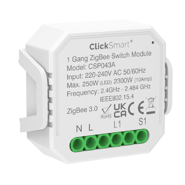 Click CSP043A Smart Plus 10A 1 Gang | Smart Switching Receiver ...