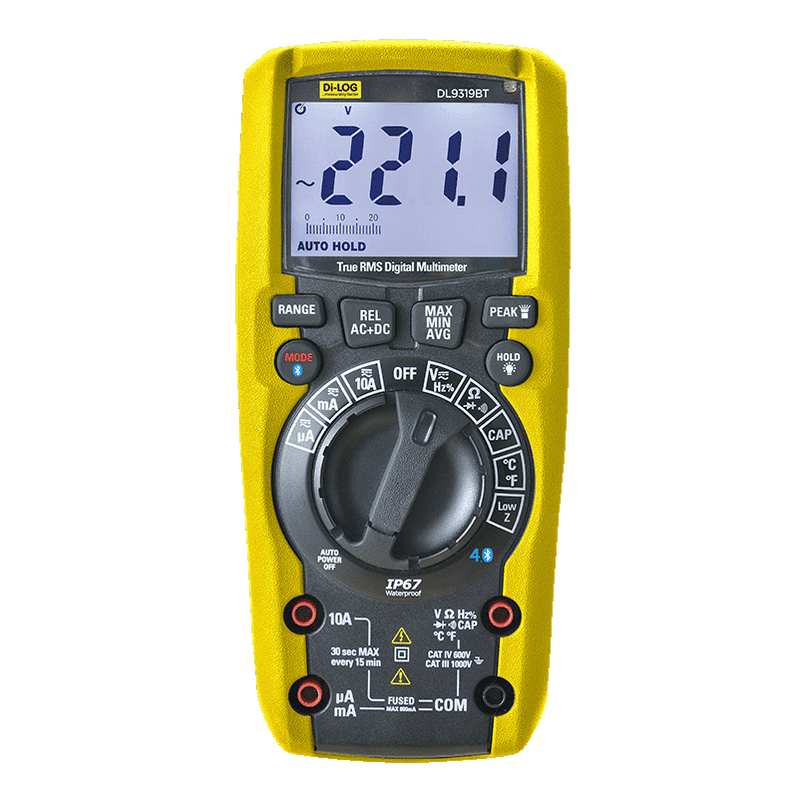 Buy Di-LOG DL9319BT TRMS Bluetooth Digital Multimeter | 1000V CAT IV ...