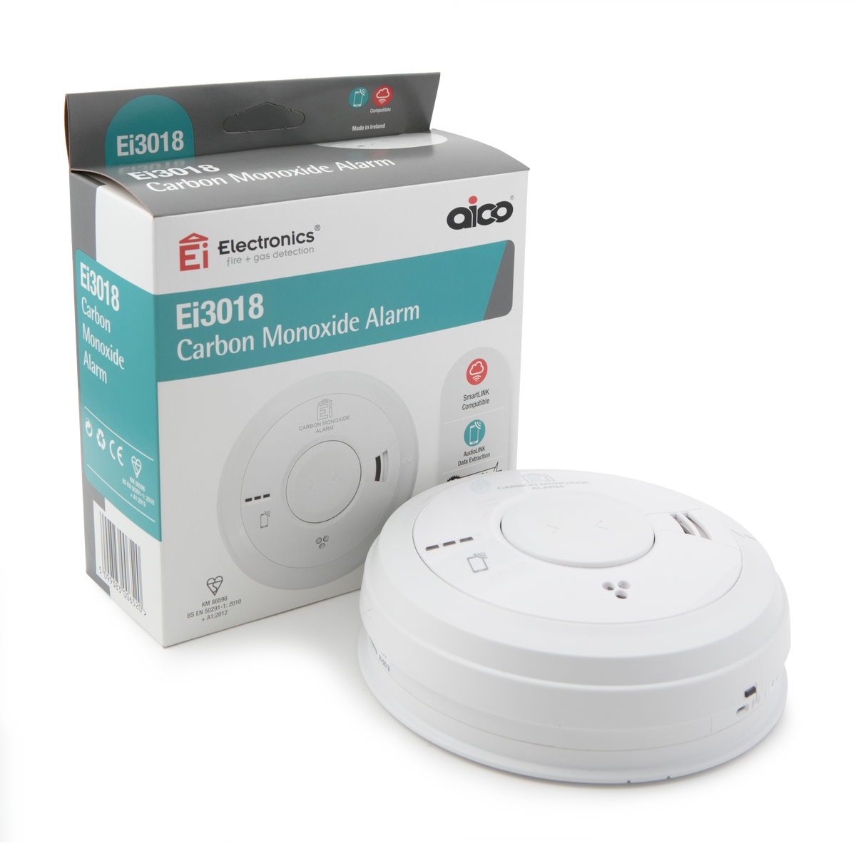 Aico Ei3018 Mains Power Carbon Monoxide Alarm AudioLINK 10yr Battery B — B2Belectrical.com
