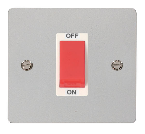 Click Define FPCH200WH Flat Plate 45A 1G Double Pole Switch - Polished ...
