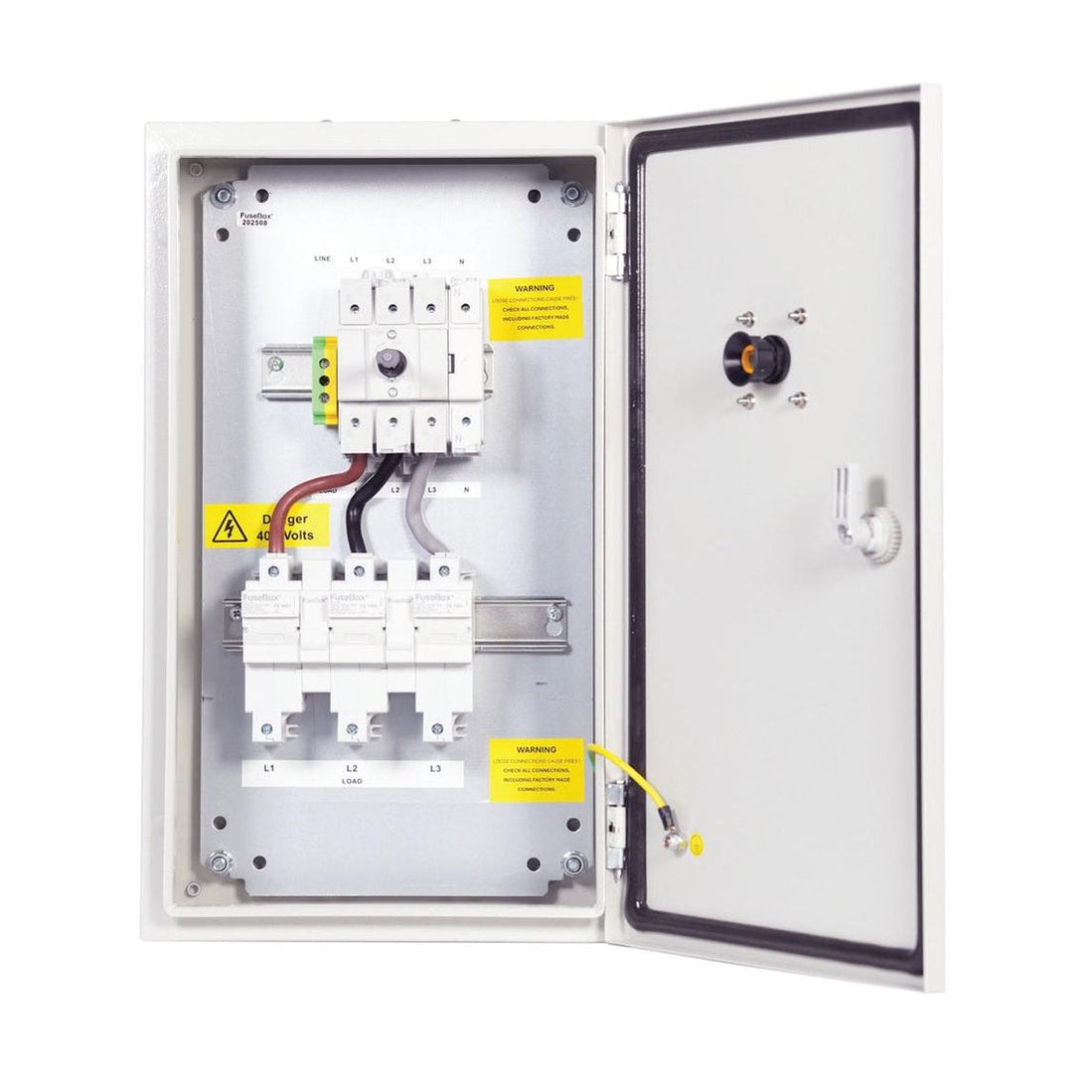 Buy FuseBox TPNFS063 63A TP&N Metal Fused Switch IP65 | Door Interlock ...