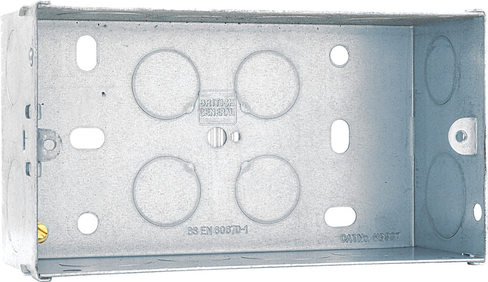 BG HGS07 2G 47mm Steel Knockout Box — B2Belectrical.com