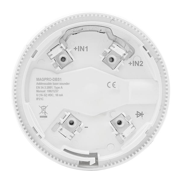 ESP MAGPRO-DBS1 MAGPRO Addressable Fire Sounder Deep Base White (requi — B2Belectrical.com
