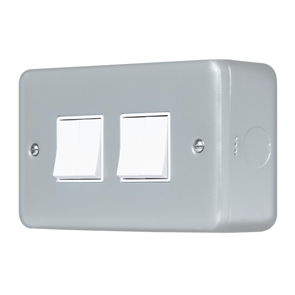 Click MCP019 Metal Clad Pro 10AX 4 Gang 2 Way Switch — B2Belectrical.com