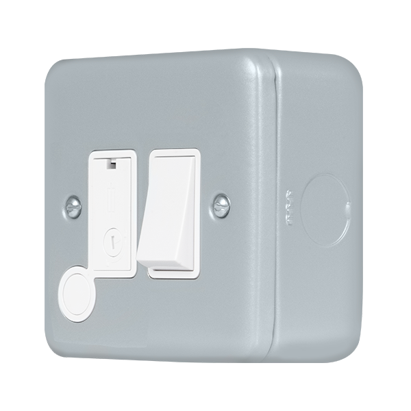 Click MCP051 Metal Clad Pro 13A Switched Fused Connection with Flex Ou ...