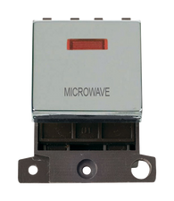 Click MiniGrid MD023CH-MW 20A DP Ingot Switch + Neon "Microwave" - Pol ...