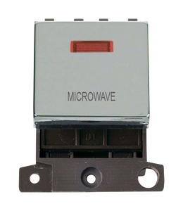 Click MiniGrid MD023CH-MW 20A DP Ingot Switch + Neon "Microwave" - Pol ...