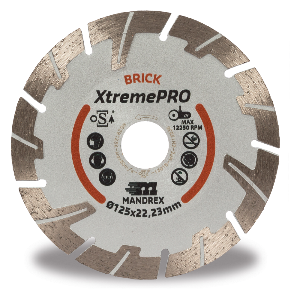 Mandrex MDZB125X XtremePRO Brick 125mm Diamond Blade — B2Belectrical.com