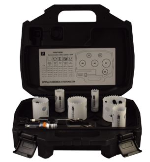 Mandrex MHSP1003B MXqs Hole Saw Kit - Plumber - Pro - Bi-Metal M42 6 P ...