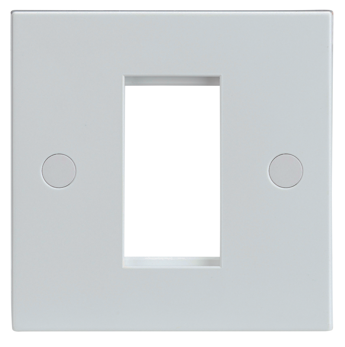 Knightsbridge NET1GWH White Square Edge 1G Modular Faceplate ...