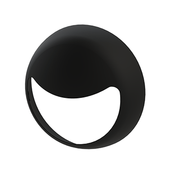 Ovia OEO4BK Half Moon Bezel For Evo Orb Bulkhead - Matt Black — B2Belectrical.com