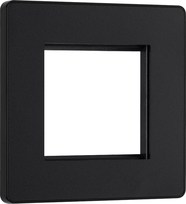 BG Evolve PCDMBEMS2B Twin Euro Module Aperture Single Front Plate (50 ...