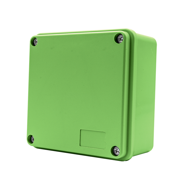 Unicrimp QEP2G Green Earthing Box 100mmx100mmx50mm with Safety Label S ...