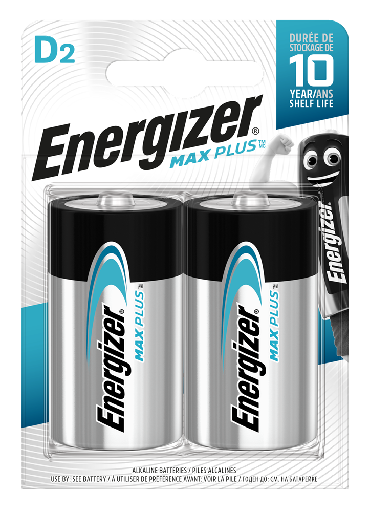 Energizer E301323900 MaxPlus D | 2 Pack — B2Belectrical.com