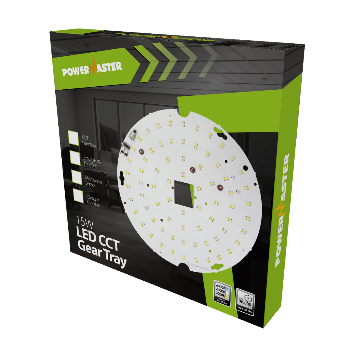 Powermaster S17315 15W LED Bulkhead Emergency Gear Tray CCT ...