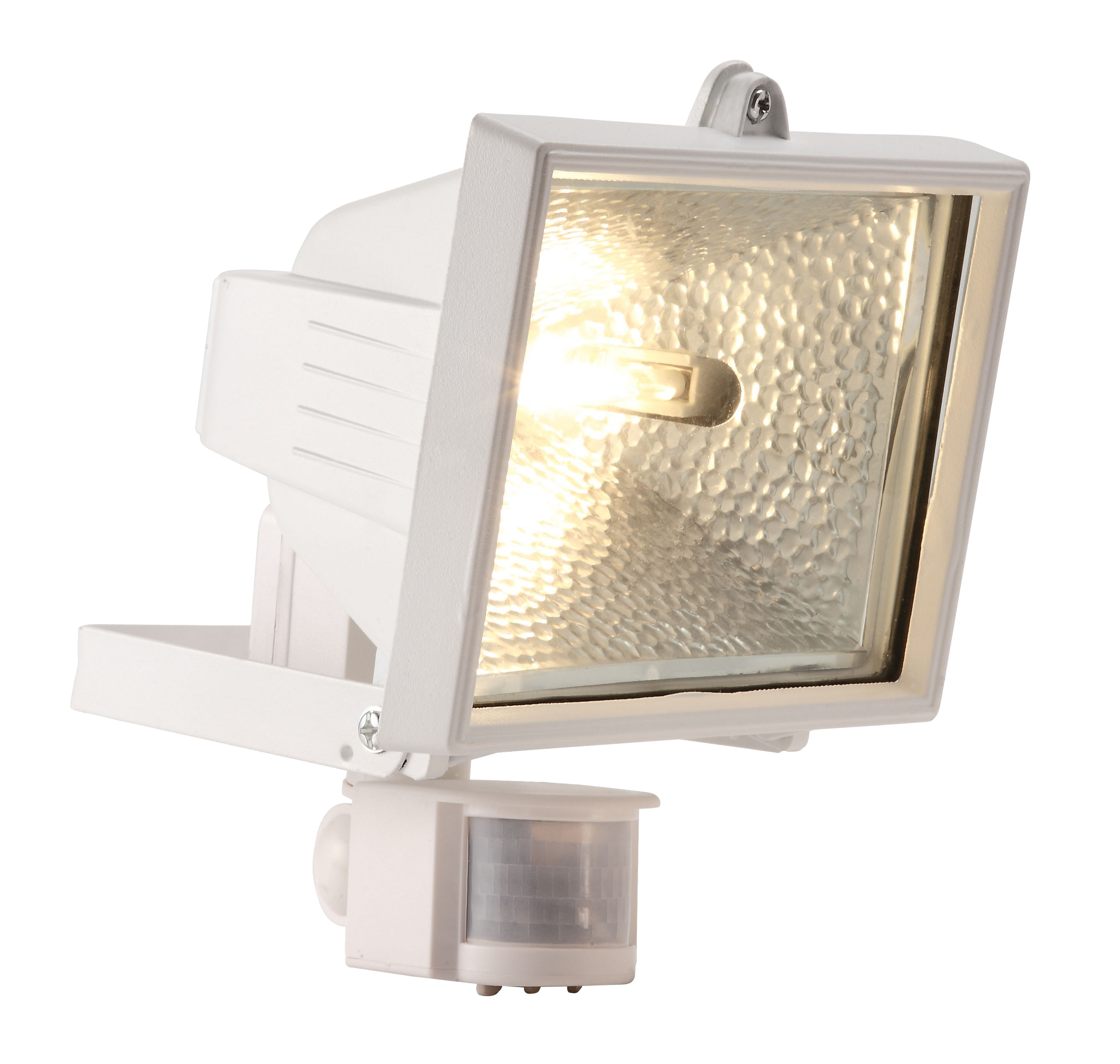 Powermaster S5890 400W IP44 Halogen PIR Floodlight - White (Lamp Not I ...