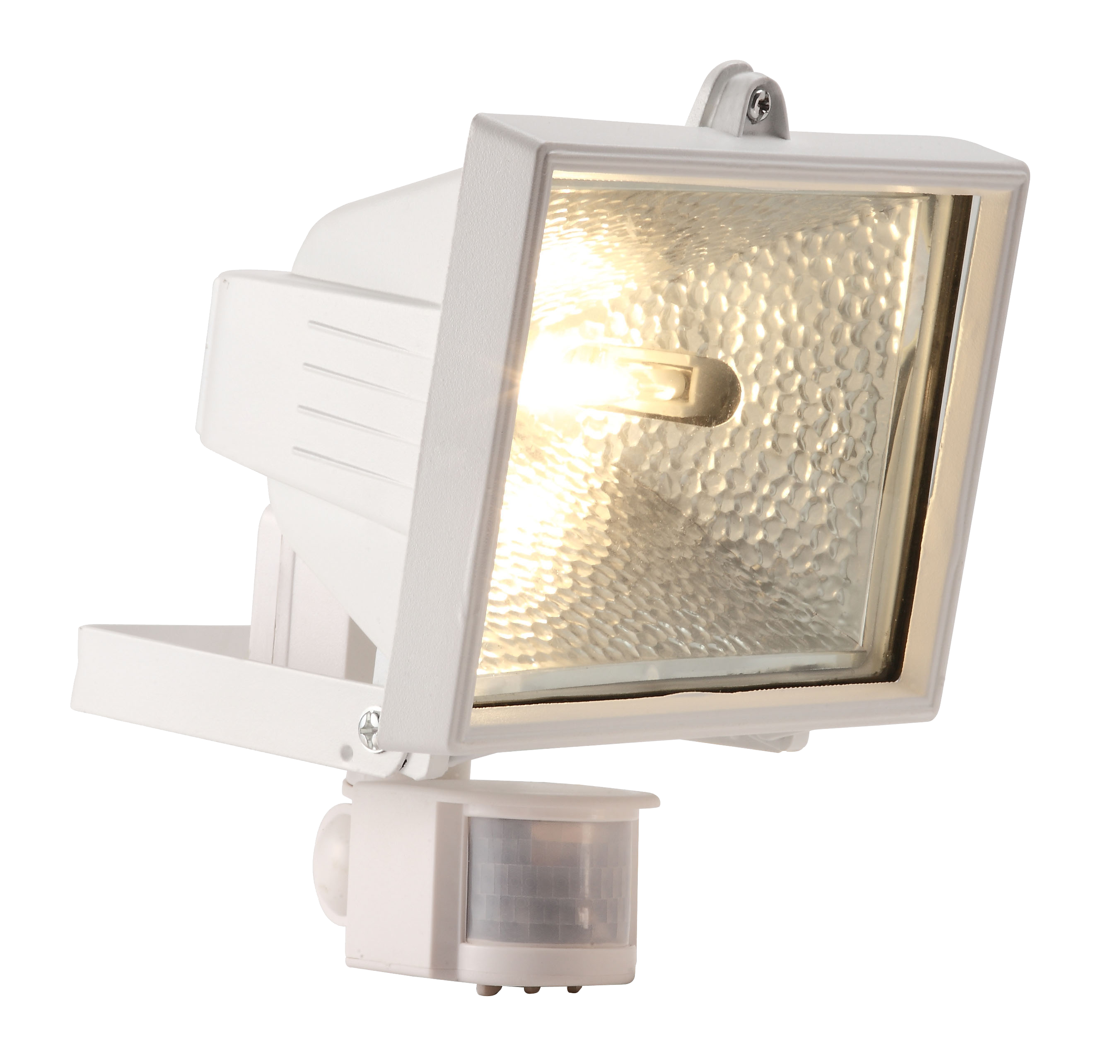 Powermaster S5890 400W IP44 Halogen PIR Floodlight - White (Lamp Not I ...