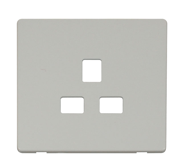 Click SCP430PW Definity 1 Gang 13A Socket Cover Plate - Polar White ...