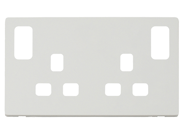 Click SCP840MB Definity 13A 2G DP Switched Socket with Neon Cover Plate ...