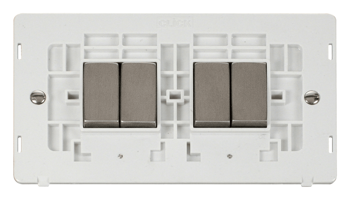 Click SCP223MB Definity 3 Gang Toggle Switch Cover Plate - Metal Black ...