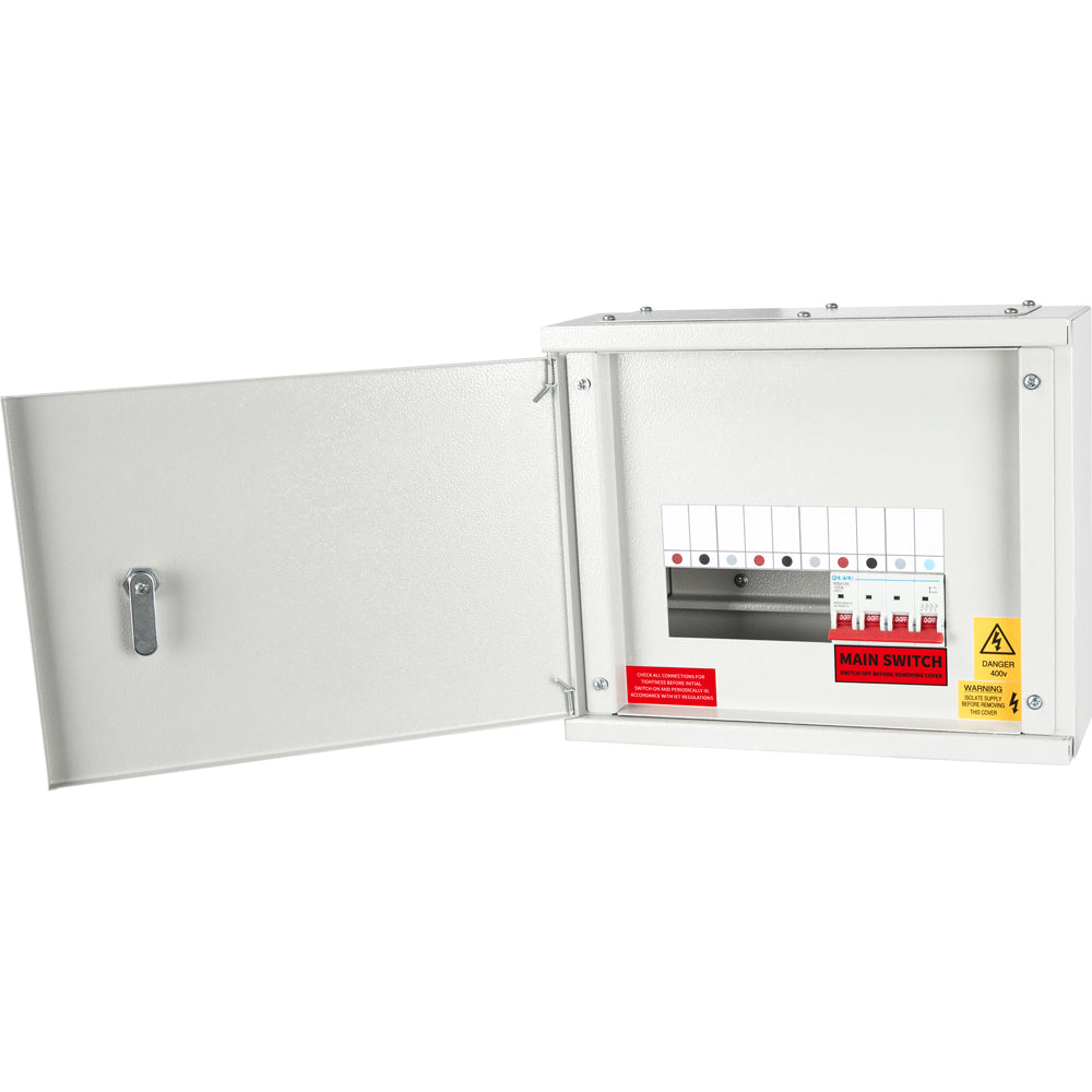 LIVE Electrical TPNH02-100 2-Way Horizontal TPN Distribution Board with ...