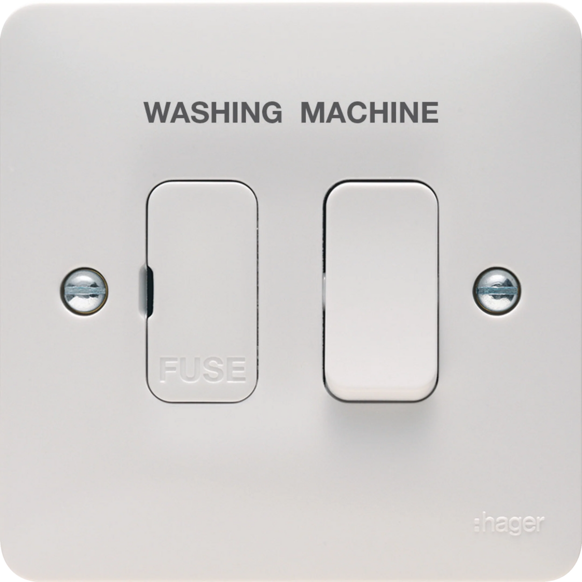 Hager WMSSU83/WM Sollysta 13A Switched Fused Connection Unit – Washing ...