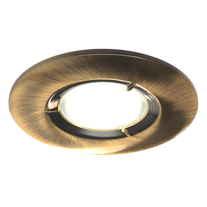 Ansell AEFRD/IP65/AB Edge GU10 IP65 Fire Rated Downlight Antique Brass ...