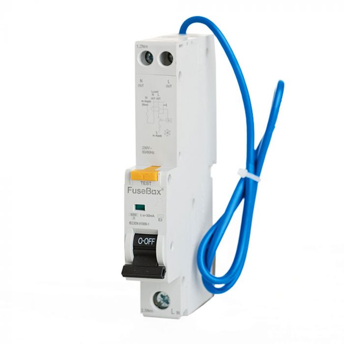 FuseBox RTA062530B 25A Single Pole 1 Module B Curve 6kA 30mA Type A RC — B2Belectrical.com
