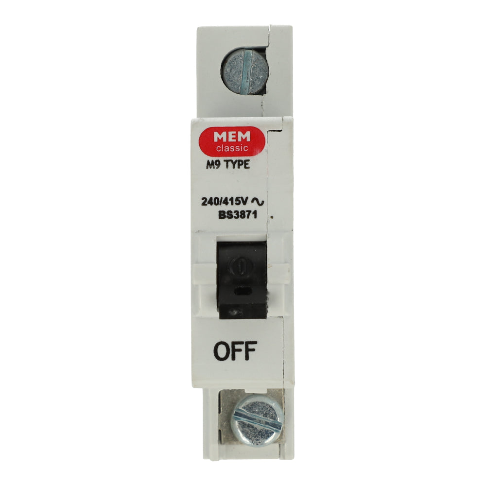 MEM Eaton 631MC Memshield 1 63A 9kA Type C SP MCB — B2Belectrical.com